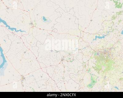 Nevsehir, province of Turkiye. Open Street Map. Locations and names of ...