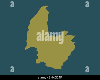 Osmaniye, province of Turkiye. Solid color shape. Locations of major ...