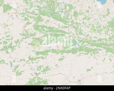 Tokat, province of Turkiye. Open Street Map. Locations and names of ...