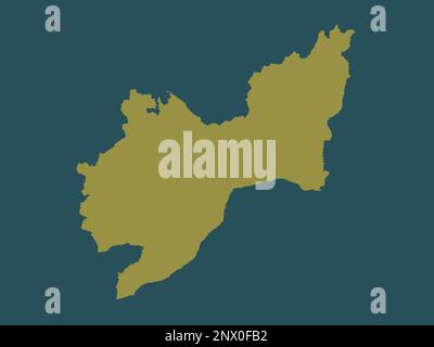 Tekirdag, province of Turkiye. Solid color shape. Locations and names ...