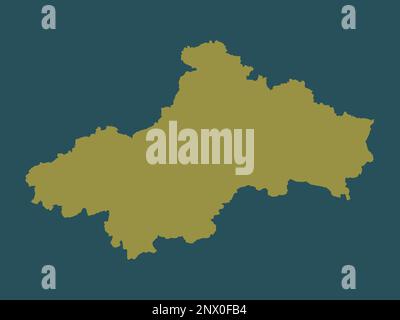 Tokat, province of Turkiye. Solid color shape. Locations and names of ...