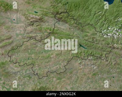 Tokat, province of Turkiye. High resolution satellite map. Locations ...