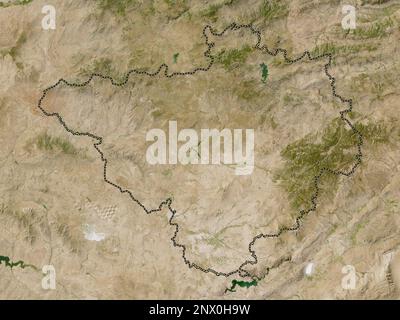Yozgat, province of Turkiye. Low resolution satellite map. Locations ...