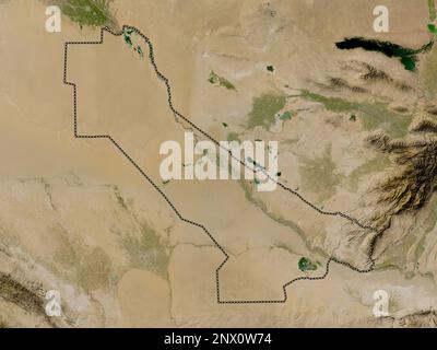 Chardzhou, province of Turkmenistan. Low resolution satellite map ...