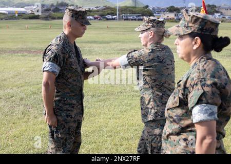 U.S. Marine Corps LtCol. Erica Mantz, right, Marine Aviation Logistics ...