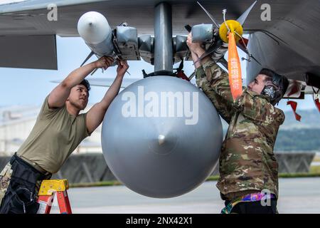 Senior Airman Kevin Arredondo, 44th Aircraft Maintenance Unit weapons ...