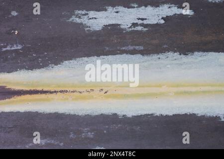 Layers of paint and coating wearing off throughout the ages Stock Photo ...