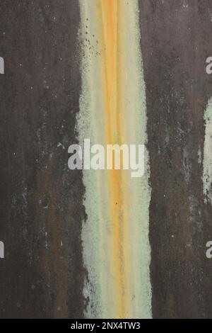 Layers of paint and coating wearing off throughout the ages Stock Photo ...