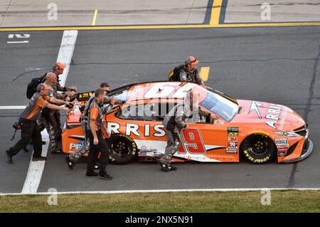 #19: Daniel Suarez, Joe Gibbs Racing, Toyota Camry ARRIS during ...