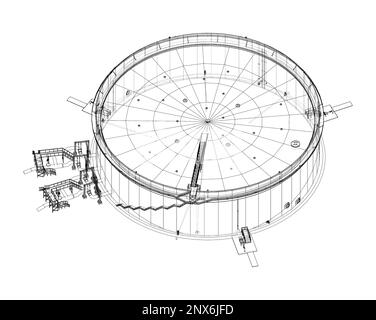 Large oil tank with floating roof Stock Photo - Alamy