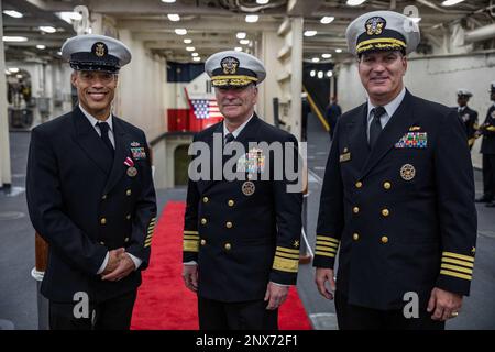 NORFOLK, Va. (Jan. 31, 2023) - Vice Adm. Roy Kitchener, right center ...