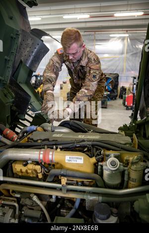 A Light Medium Tactical Vehicle (LMTV) belonging the 640th Aviation ...
