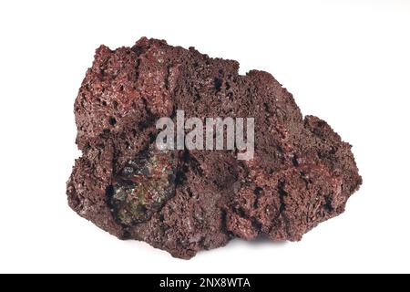 Scoria, a highly vesicular, dark colored volcanic rock that may or may ...