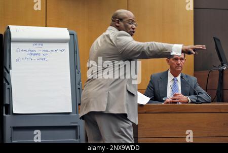 Chief Assistant District Attorney Clint Rucker, with a photo of Diane ...