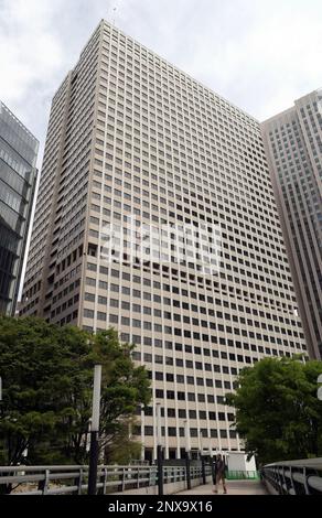 A picture shows Japan's first skyscraper Kasumigaseki Building in ...