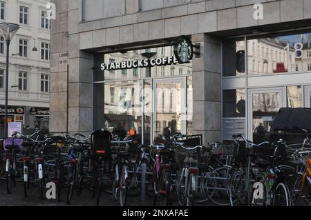 Copenhagen/Denmark/01 March 2023/Seattle coffee chain starbucks coffee ...