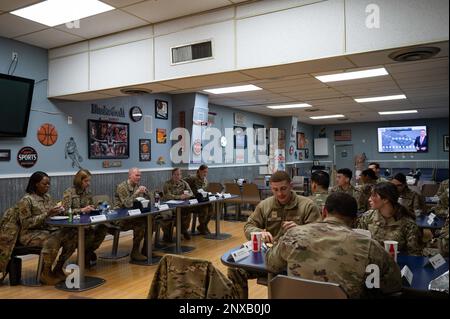 Maj. Gen. Michael Lutton, 20th Air Force commander, engages in ...