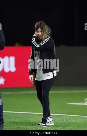 BARCELONA - FEB 26: The mexican Twitch streamer La Rivers celebrate the ...