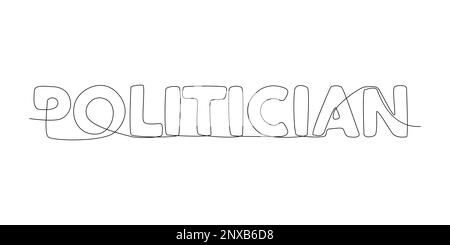 continuous single line drawing of speaker at lectern, line art vector ...