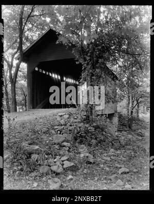 Covered Bridge over Owen's Creek, Frederick County, Maryland. Carnegie ...