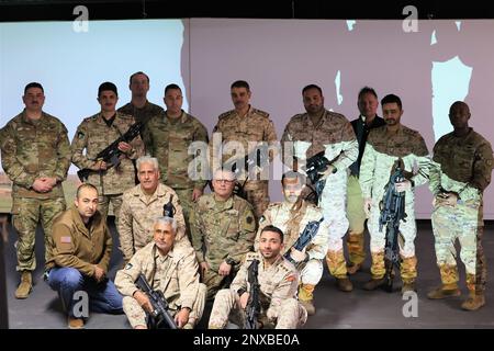 Col. Martin Wohlgemuth, commander, Area Support Group-Kuwait; David ...