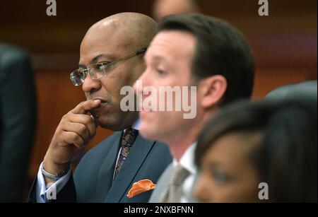 Lead prosecutor Clint Rucker, left, and Assistant District Attorney ...
