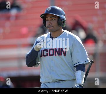 University of Connecticut Huskies catcher Thad Phillips (30) during ...
