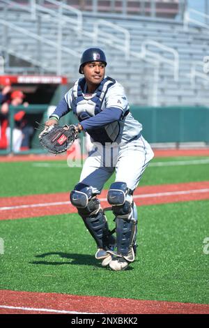 University of Connecticut Huskies catcher Thad Phillips (30) during ...