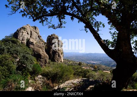 A walk around the slopes of Comares pueblo in the Axarquia region of ...