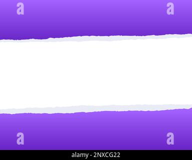 Torn a half sheet. Ripped squared horizontal paper strips Stock Vector ...