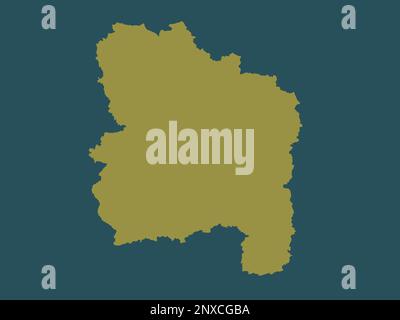 Ang Thong, province of Thailand. Solid color shape. Locations and names ...