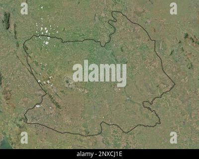 Chai Nat, province of Thailand. High resolution satellite map. Corner ...