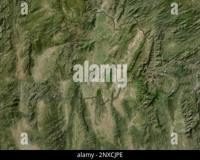 Chiang Rai, province of Thailand. Low resolution satellite map ...