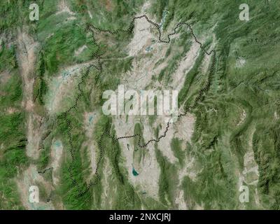 Chiang Rai, province of Thailand. High resolution satellite map. Corner ...