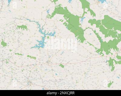 Kalasin, province of Thailand. Open Street Map. Locations and names of ...
