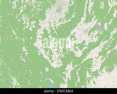 Lamphun, province of Thailand. Open Street Map. Locations of major ...