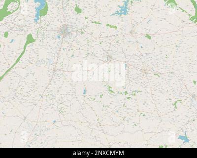 Maha Sarakham, province of Thailand. Open Street Map. Locations of ...