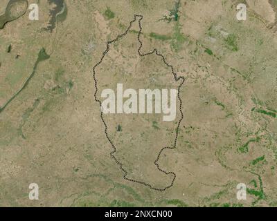 Maha Sarakham, province of Thailand. Low resolution satellite map ...