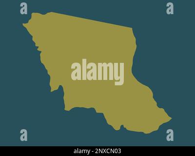 Shape of Mukdahan, province of Thailand, and its capital. Distance ...