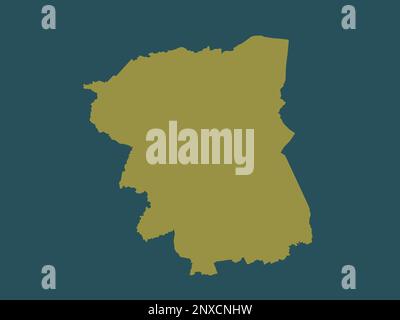 Nakhon Pathom, province of Thailand. Solid color shape. Locations and ...