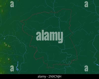 Nakhon Pathom, province of Thailand. Elevation map colored in wiki ...