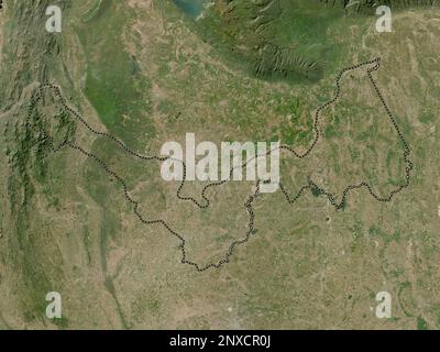 Nong Khai, province of Thailand. Low resolution satellite map ...