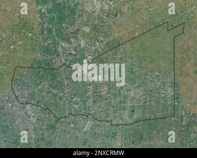 Pathum Thani, province of Thailand. High resolution satellite map ...