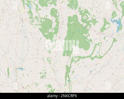 Phetchabun, province of Thailand. Open Street Map. Locations of major ...