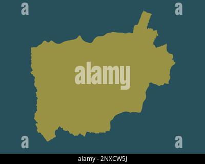 Shape of Ratchaburi, province of Thailand, with its capital isolated on ...