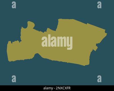 Shape of Samut Prakan, province of Thailand, with its capital isolated ...