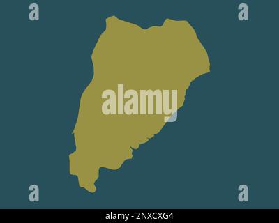 Samut Songkhram, province of Thailand. Solid color shape. Locations and ...