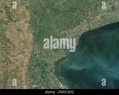 Samut Songkhram, province of Thailand. High resolution satellite map ...