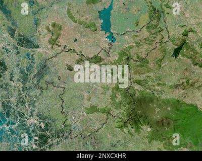 Saraburi, province of Thailand. High resolution satellite map ...