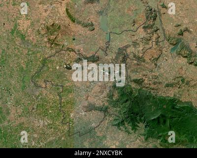 Saraburi, province of Thailand. Low resolution satellite map. Locations ...